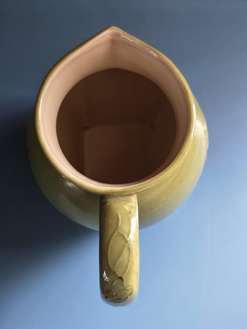 Porcelain Pitcher, Green Country Water Pitcher, Tastefully Simple ...