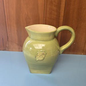 Porcelain Pitcher, Green Country Water Pitcher, Tastefully Simple ...