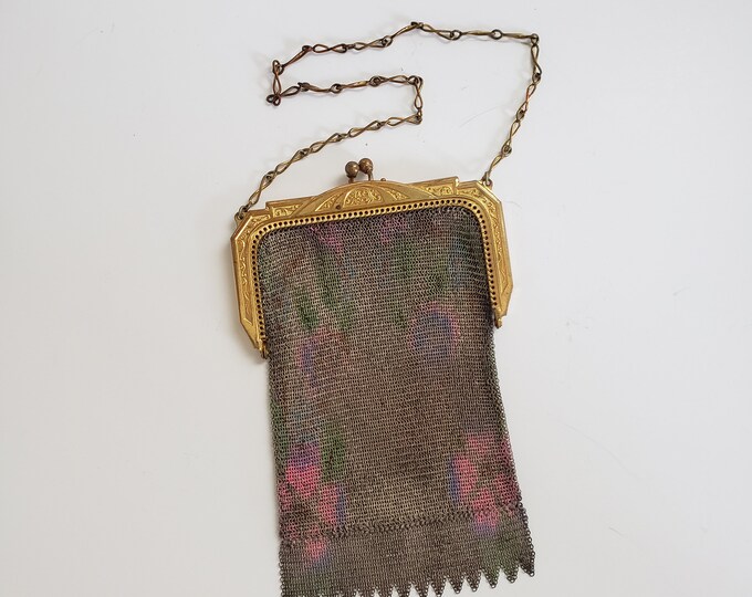 Whiting & Davis, Victorian Mesh Chain Bag, Beautiful, Small Gold Mesh ...