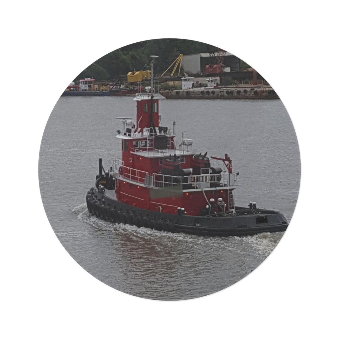 Virginia Tugboat Round 60 Rug, Military Tugboat Round Rug, 133 ...