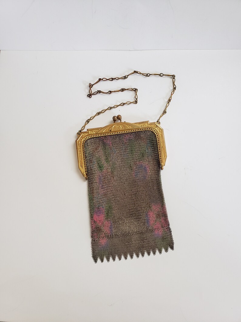 Whiting & Davis, Victorian Mesh Chain Bag, Beautiful, Small Gold Mesh ...