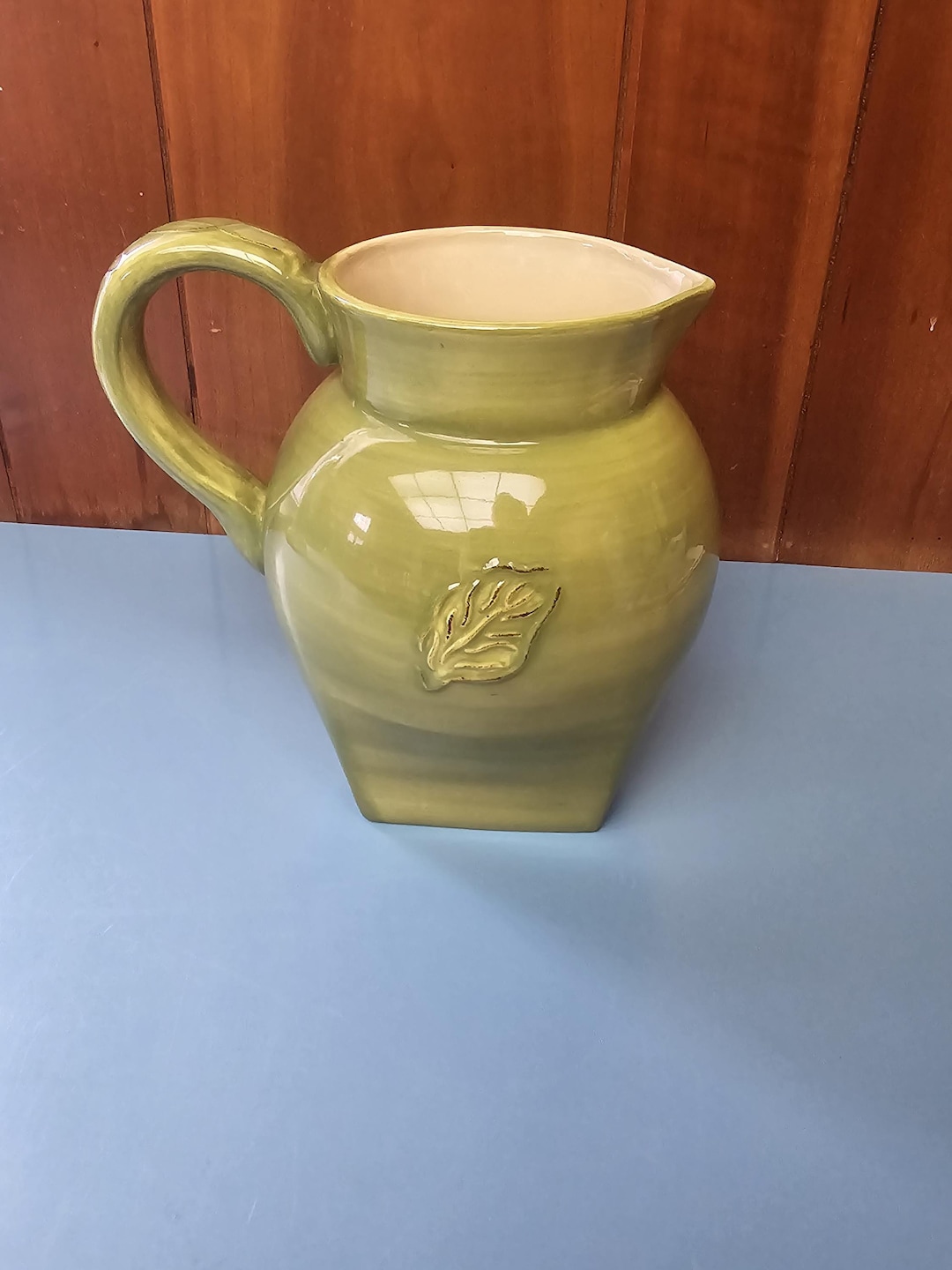 Porcelain Pitcher, Green Country Water Pitcher, Tastefully Simple ...