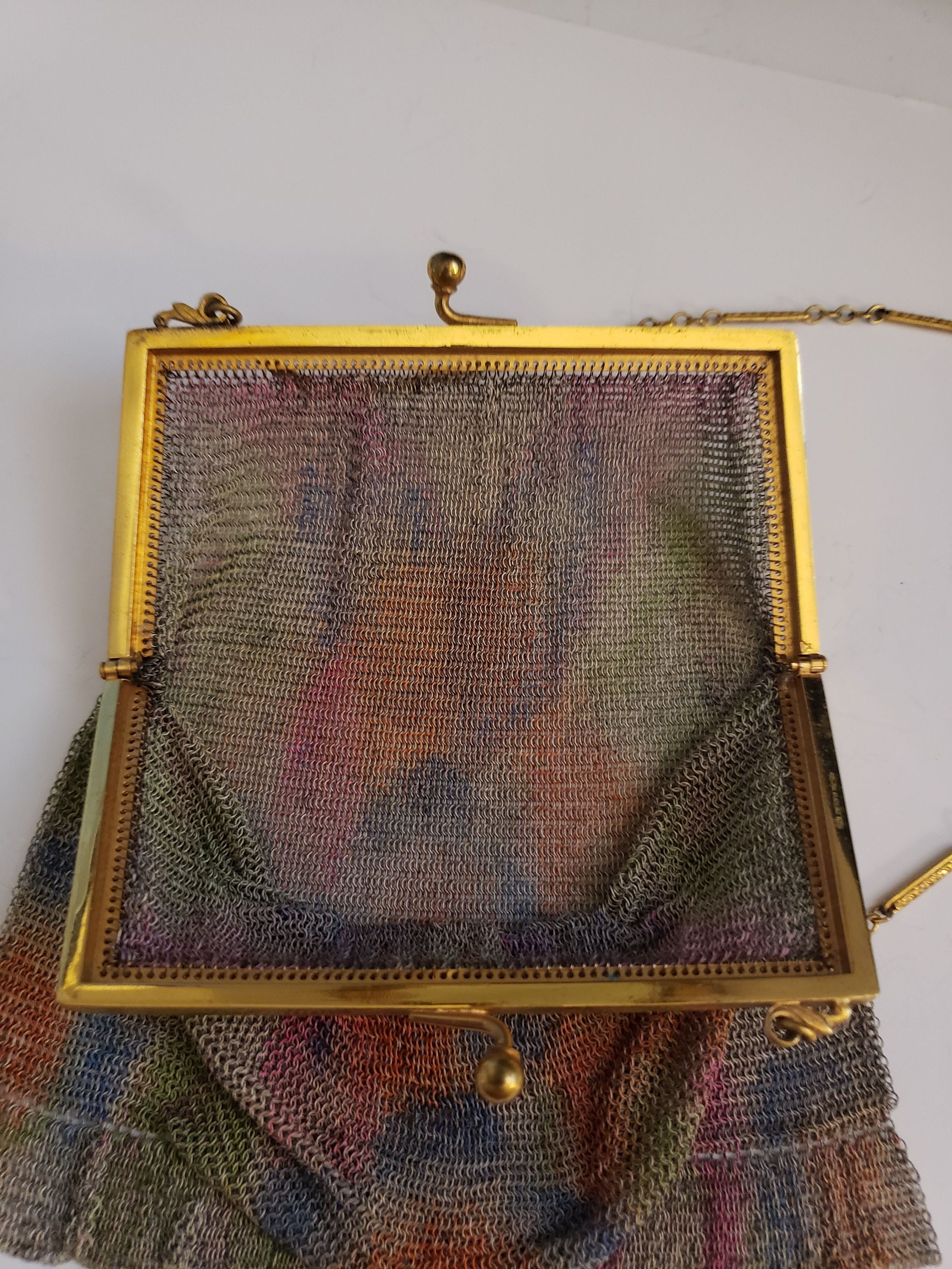 Victorian Mesh Chain Bag Small Gold Mesh Handbag - Etsy