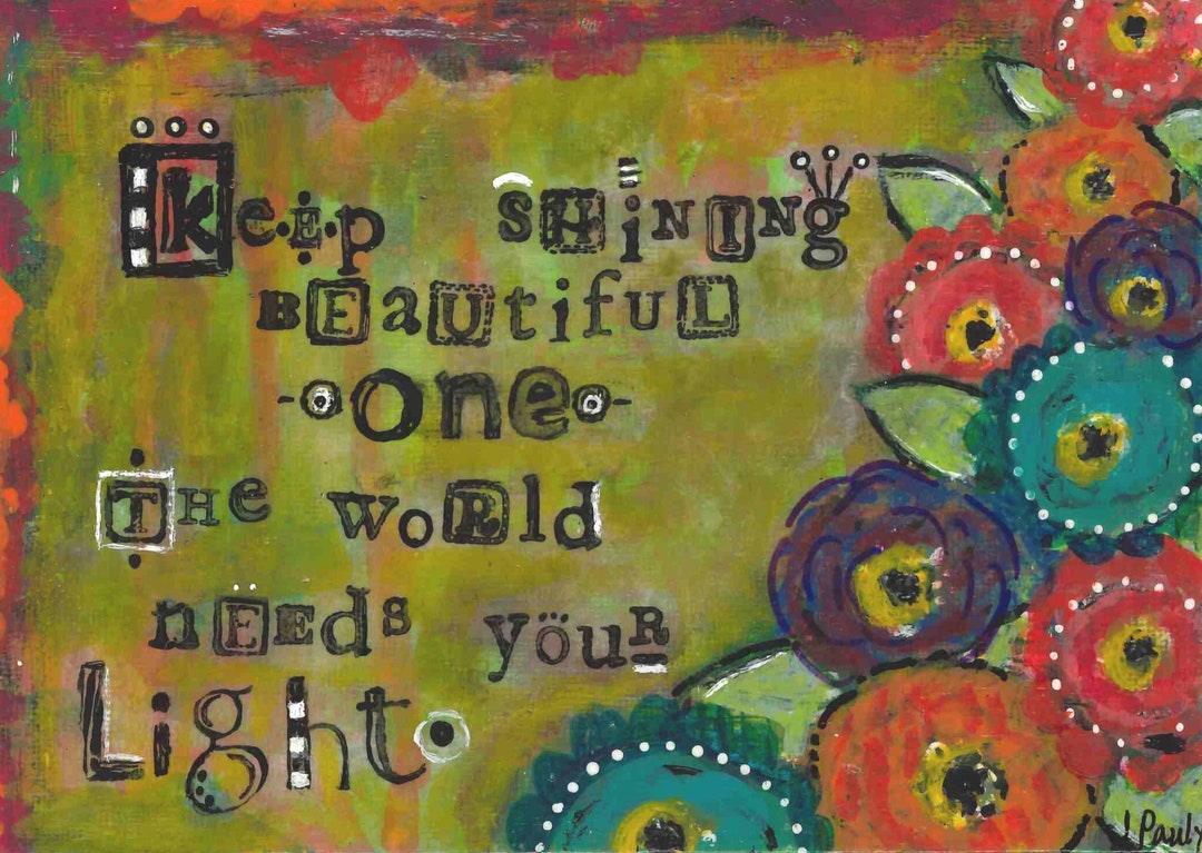 Keep Shining Your Light Be the Light Bright Soul Bright - Etsy
