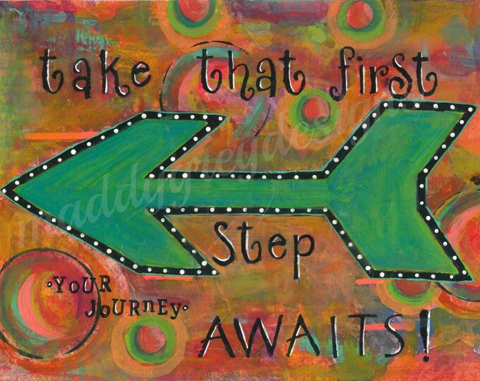 Original Inspirational Gift Art Motivational Empowering Wall - Etsy