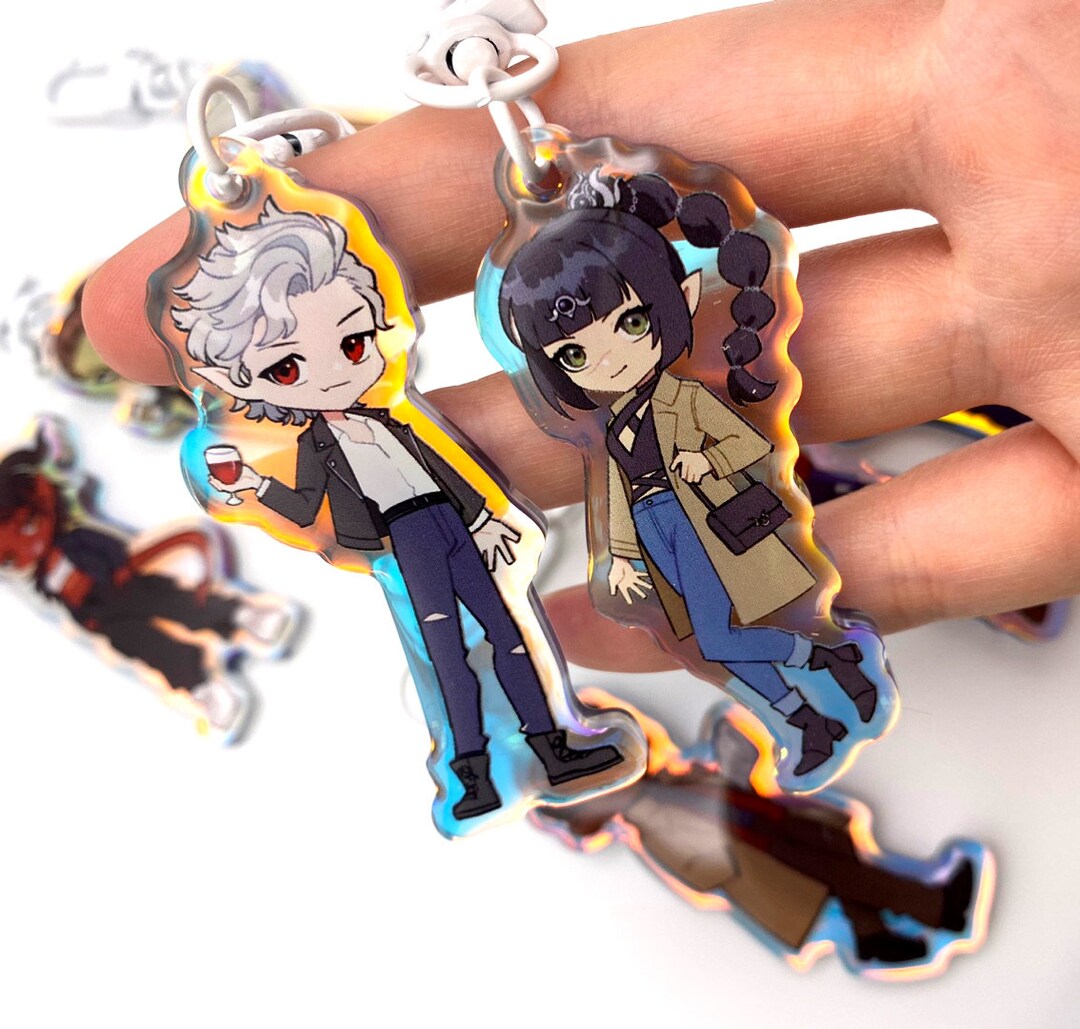 BG3 Rainbow Acrylic Keychains - Etsy
