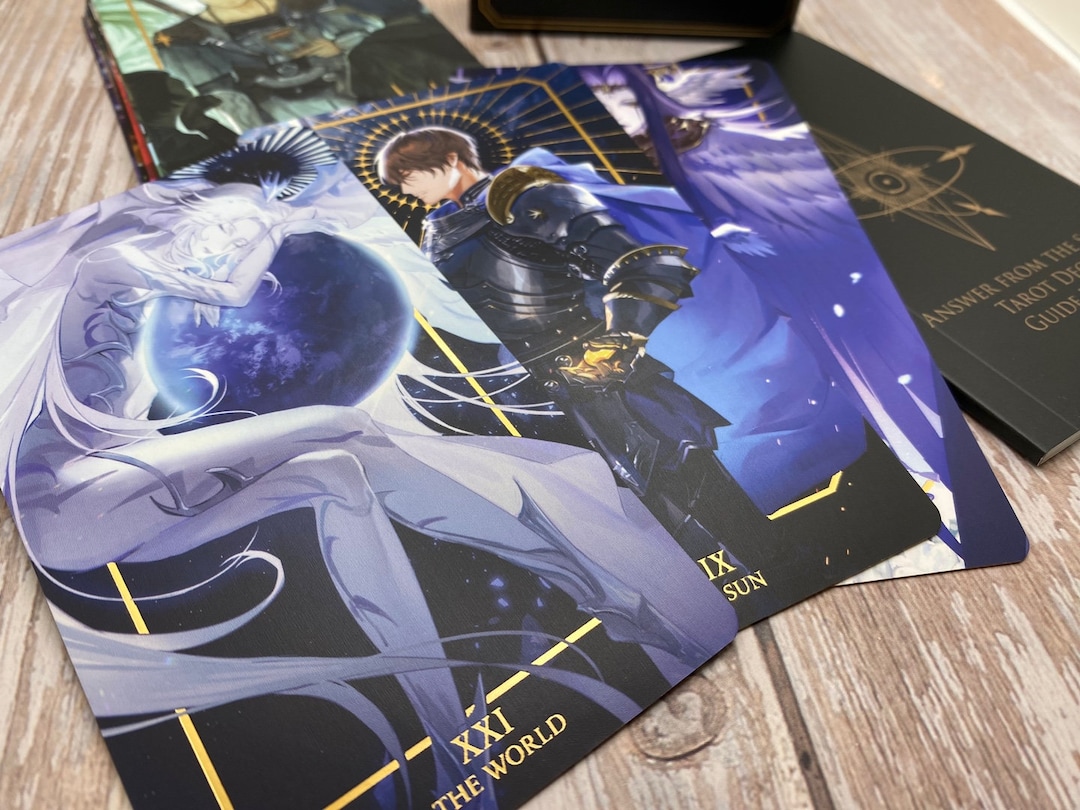 FFXIV Gold Foil Tarot Card Deck - Etsy