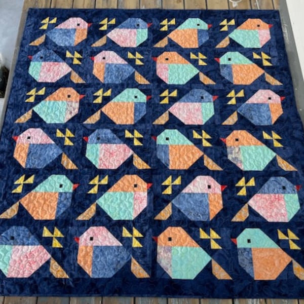 Sparrow Quilt Kit - Etsy