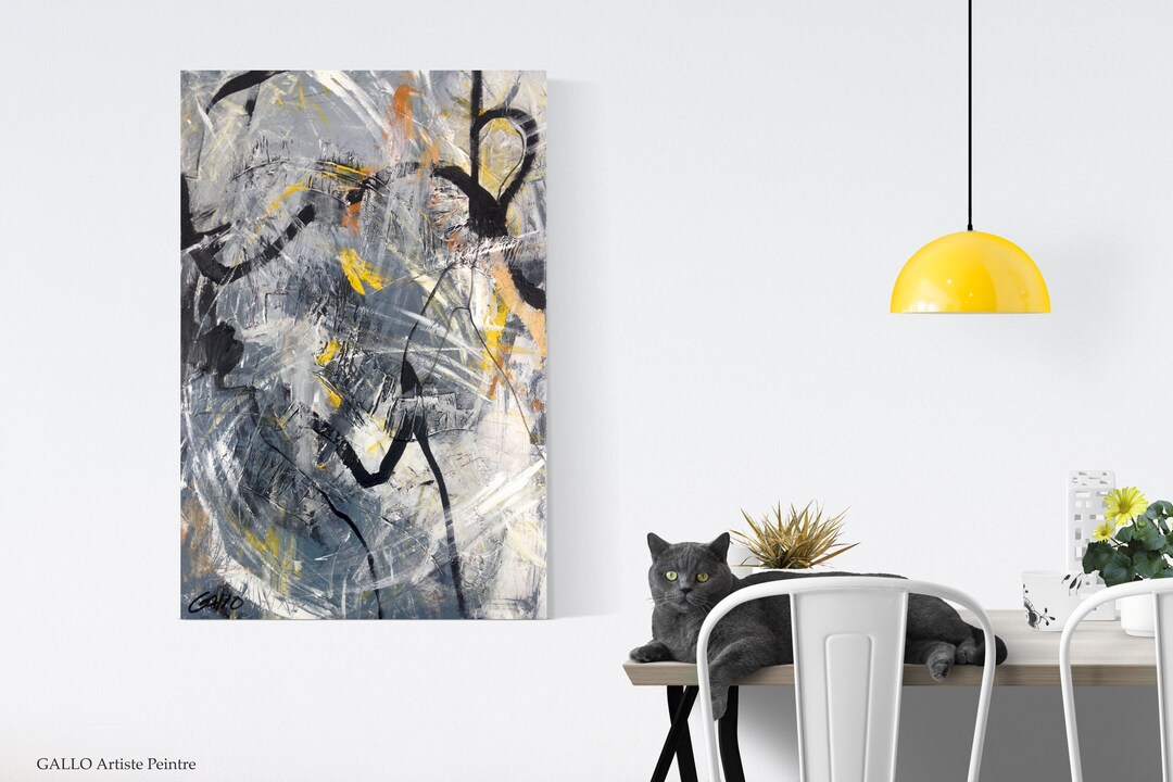 The Songer Abstract Painting 20 X 30 Wall Art Acrylic on - Etsy