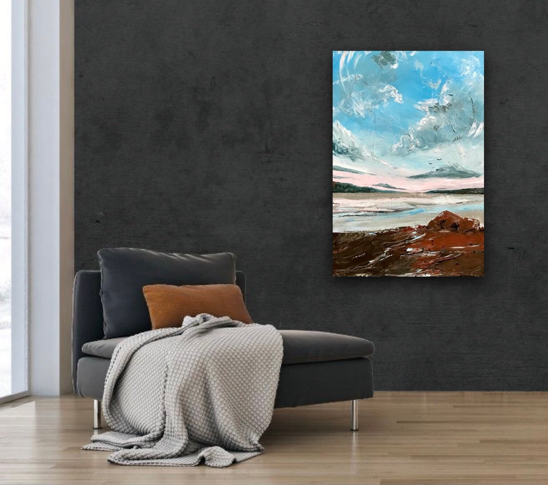 Et Si Nous Partions, 20 X 30,abstract Landscape, Acrylic on Canvas ...