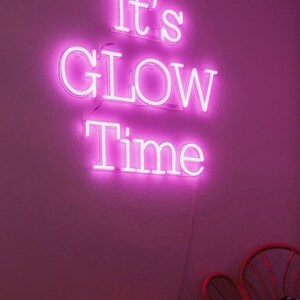 Esthetician Decor It's Glow Time Neon Custom Neon Sign - Etsy