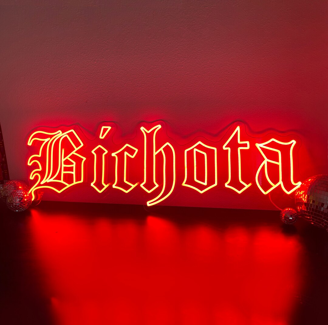 Old English Neon Sign Neon Light Sign for Wall Custom Neon - Etsy