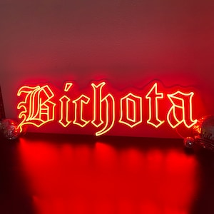 Old English Neon Sign Neon Light Sign for Wall Custom Neon - Etsy