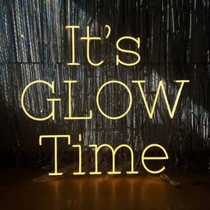 Esthetician Decor It's Glow Time Neon Custom Neon Sign - Etsy