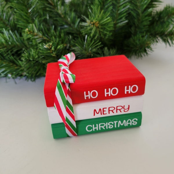 Wooden Christmas Books - Etsy