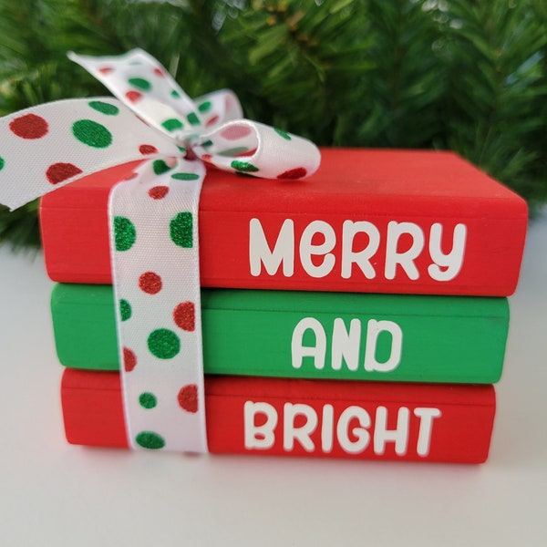 Mini Book Stacks - Etsy