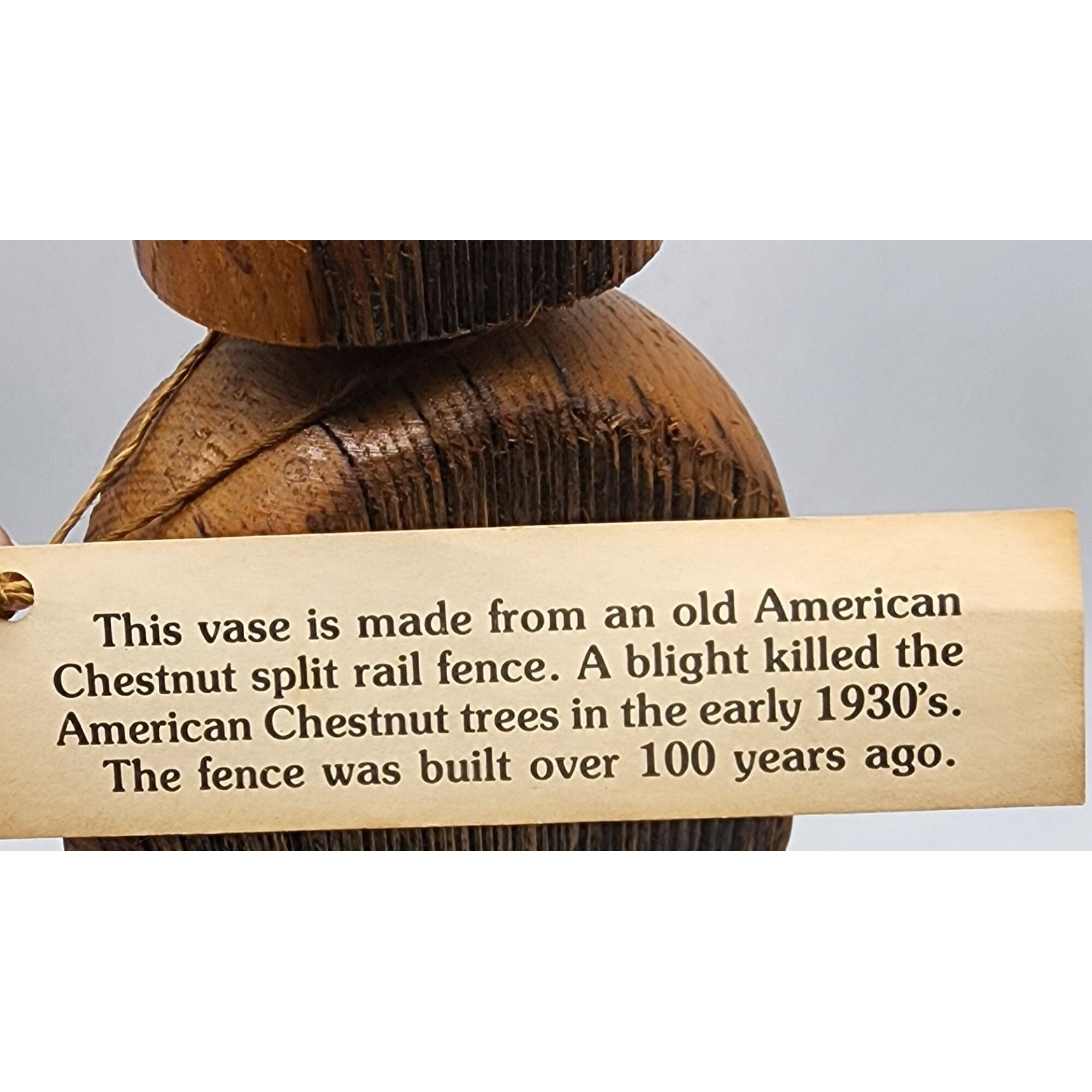 Hand Carved Old American Chestnut Wood Rustic Split Rail Fence - Etsy