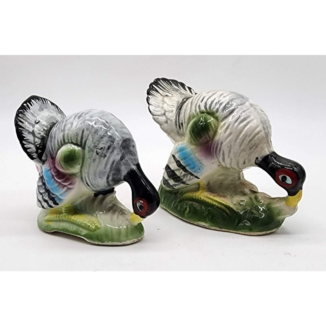 Vintage Japan Thanksgiving Turkeys Porcelain Salt & Pepper Shakers Set ...