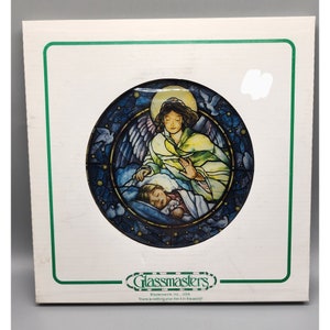 Glassmasters USA Stained Glass Guardian Angel Window Hanging Sun ...