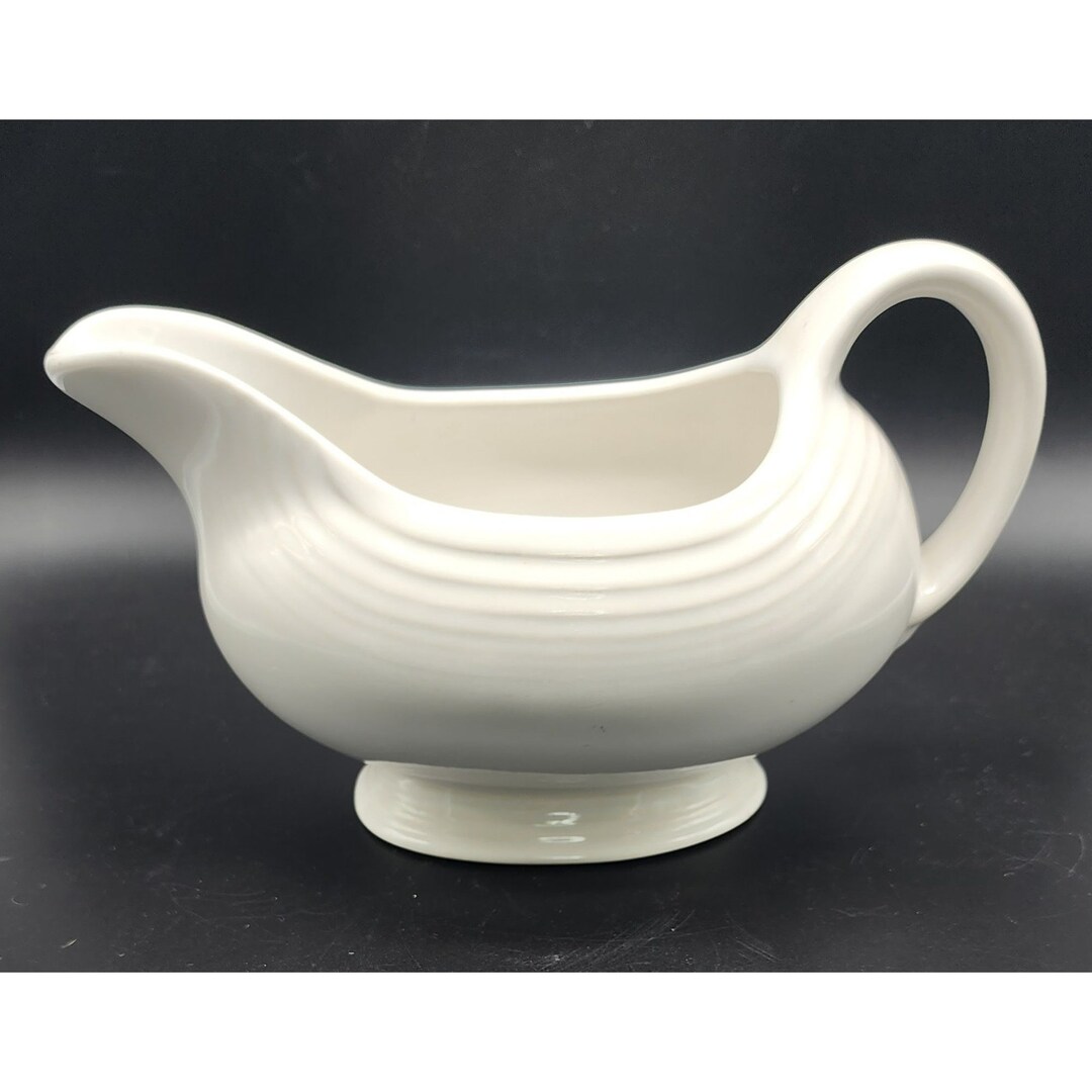 Vintage Homer Laughlin Fiesta Ware Ivory Ceramic Gravy Boat NWOB - Etsy