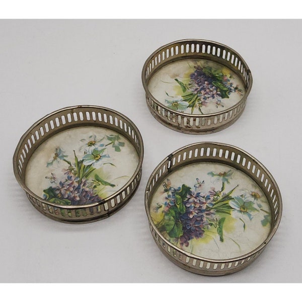 Antique Porcelain Coasters - Etsy