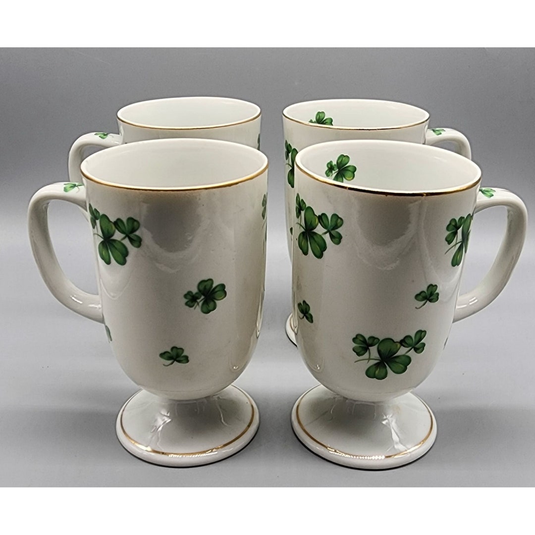 Vintage Japan St Patrick's Day Shamrock Ceramic Footed - Etsy