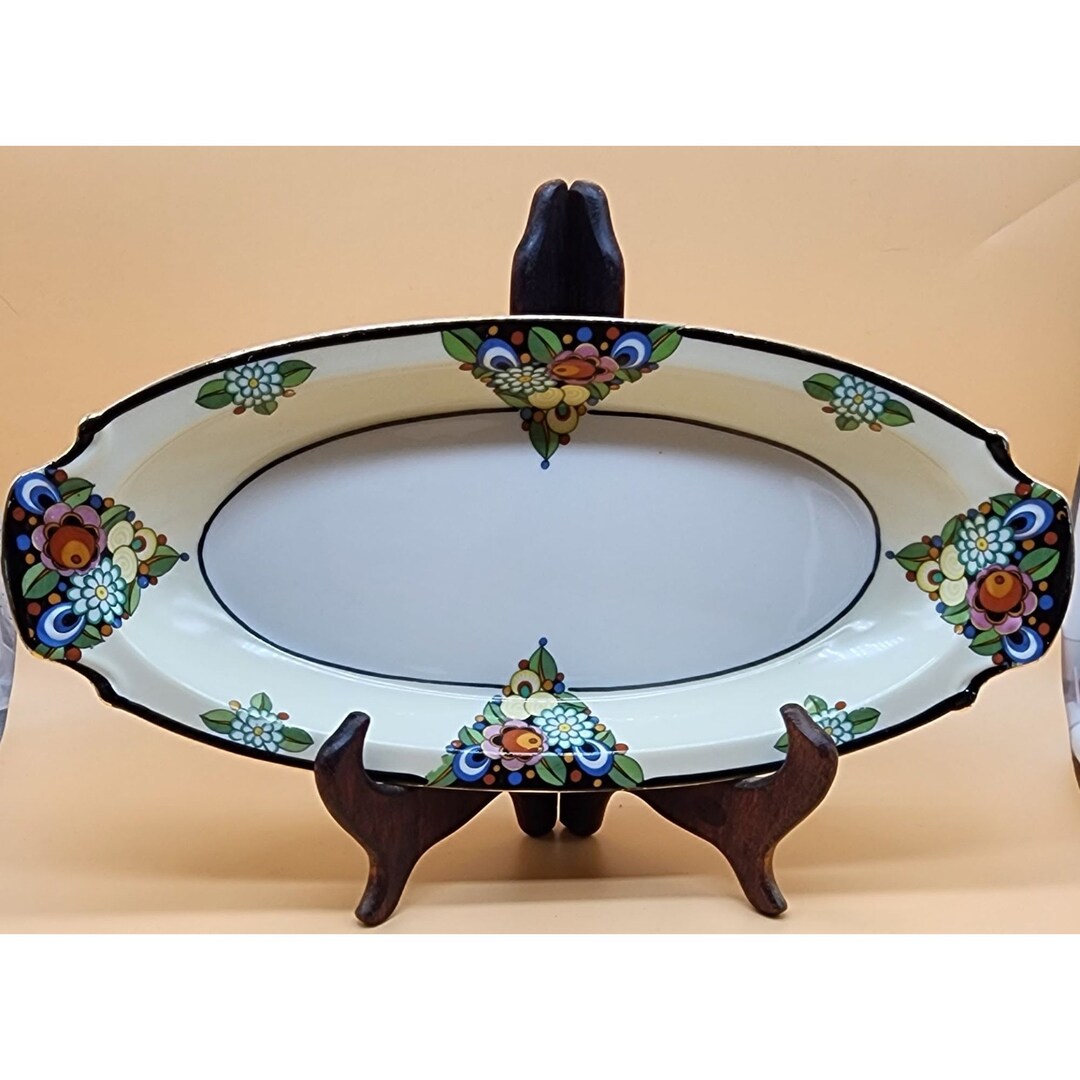 Antique Noritake "m" Morimura Japan Art Deco Hand Painted RARE Celery ...