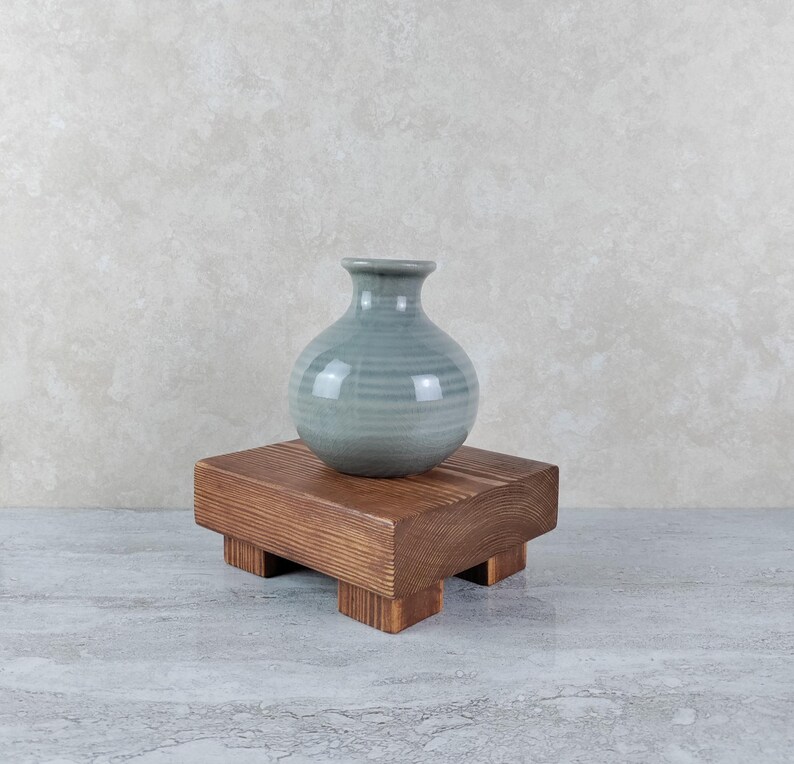 Small Wood Riser, Wood Plant Stand, Wood Pedestal, Decorative Wood ...