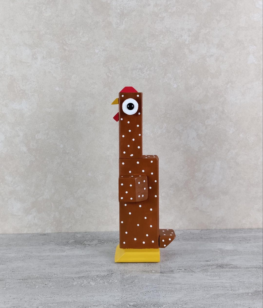 Wood Chicken Figurine, Chicken Sculpture, Chicken Lover Gift, Handmade ...
