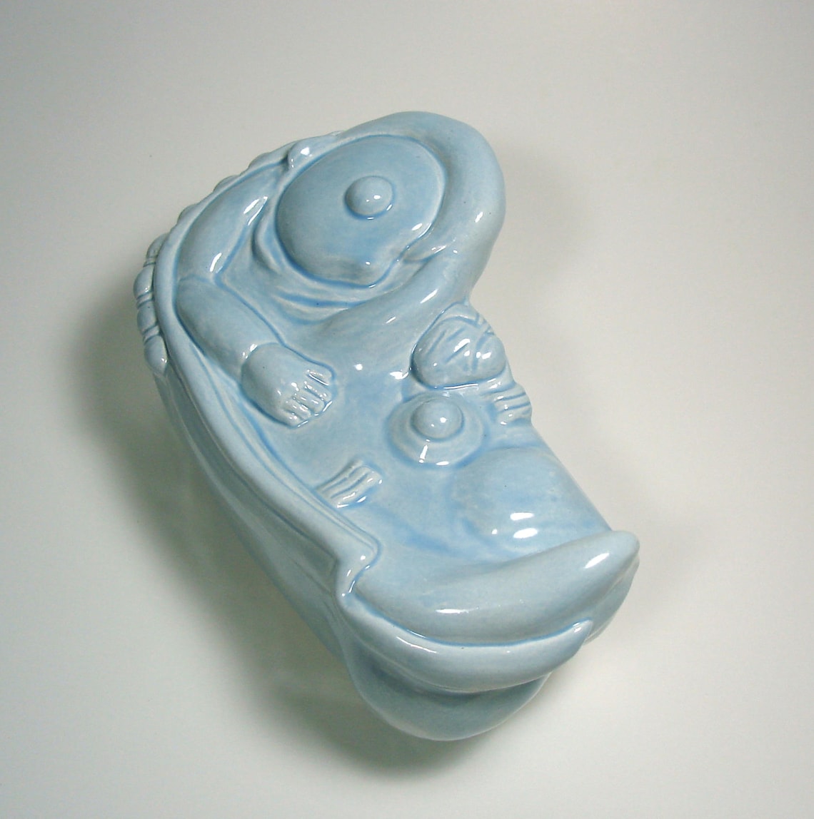 Ceramic human embryo, baby sculpture, ceramic art, cubist sculpture ...