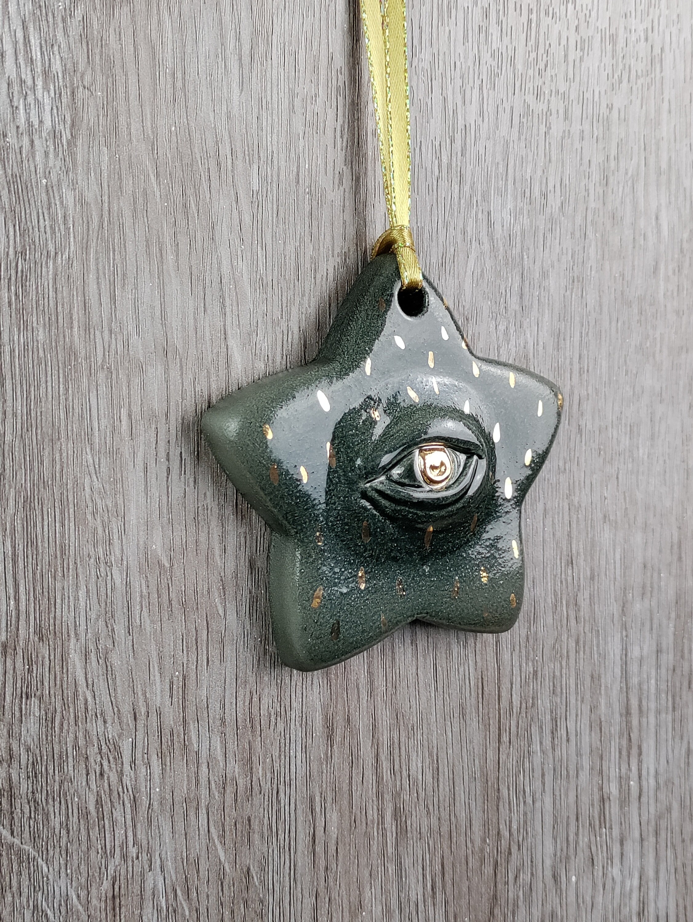 Ceramic Star Ornament, Handmade Ornament, Pottery Ornament, Unique ...
