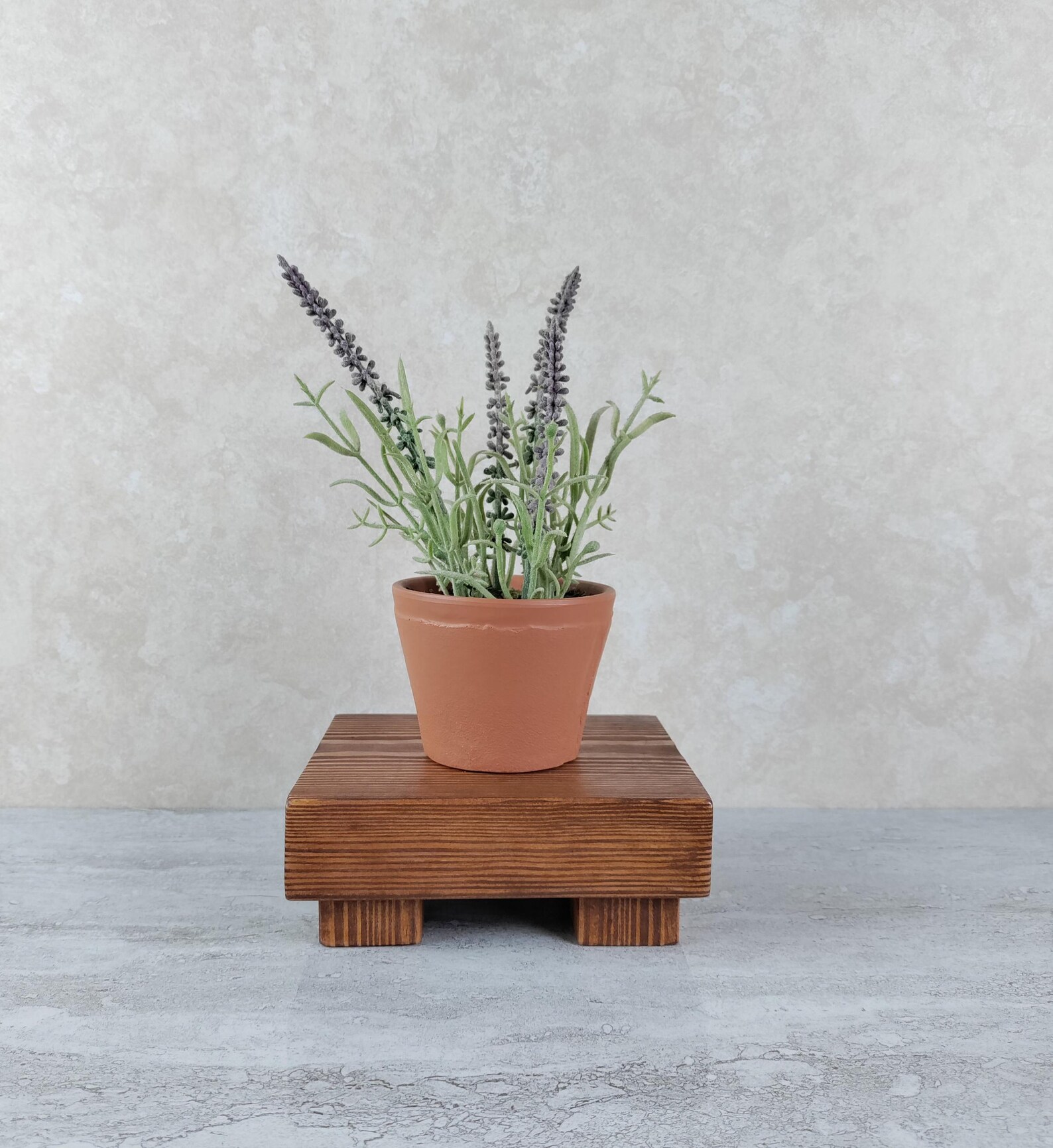 Small Wood Riser, Wood Plant Stand, Wood Pedestal, Decorative Wood ...
