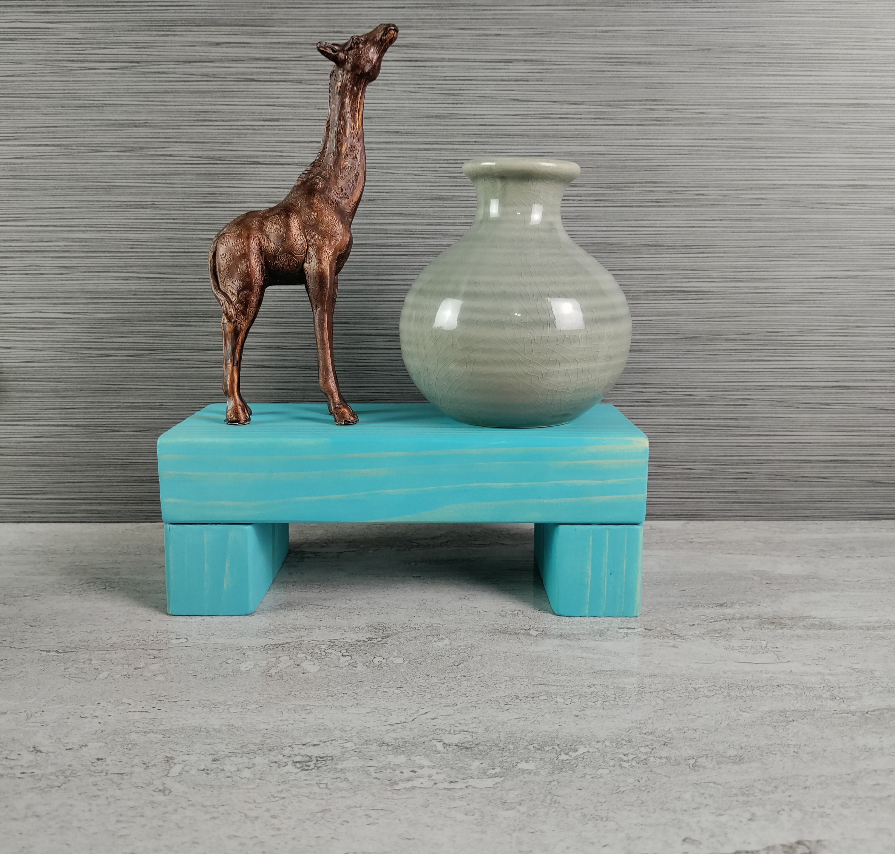 Decorative Wood Riser, Wood Plant Stand, Wood Pedestal, Wood Tray, Wood ...