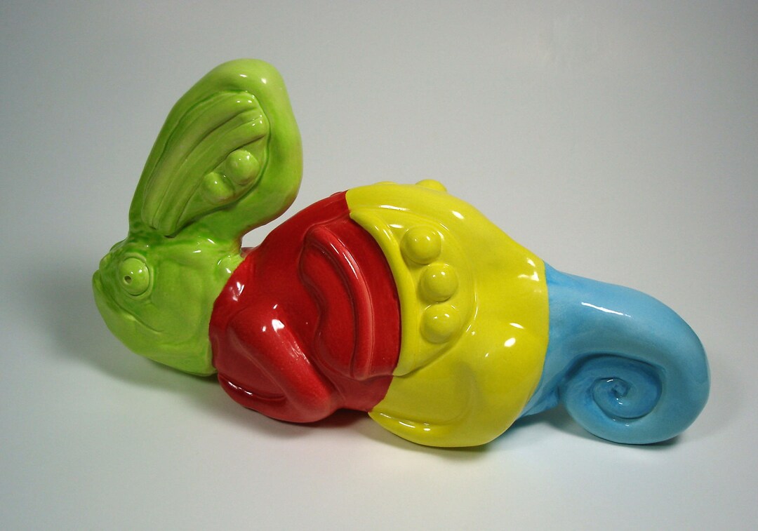 Ceramic Chameleon Sculpture, Veiled Chameleon, Chameleon Art, Chameleon ...