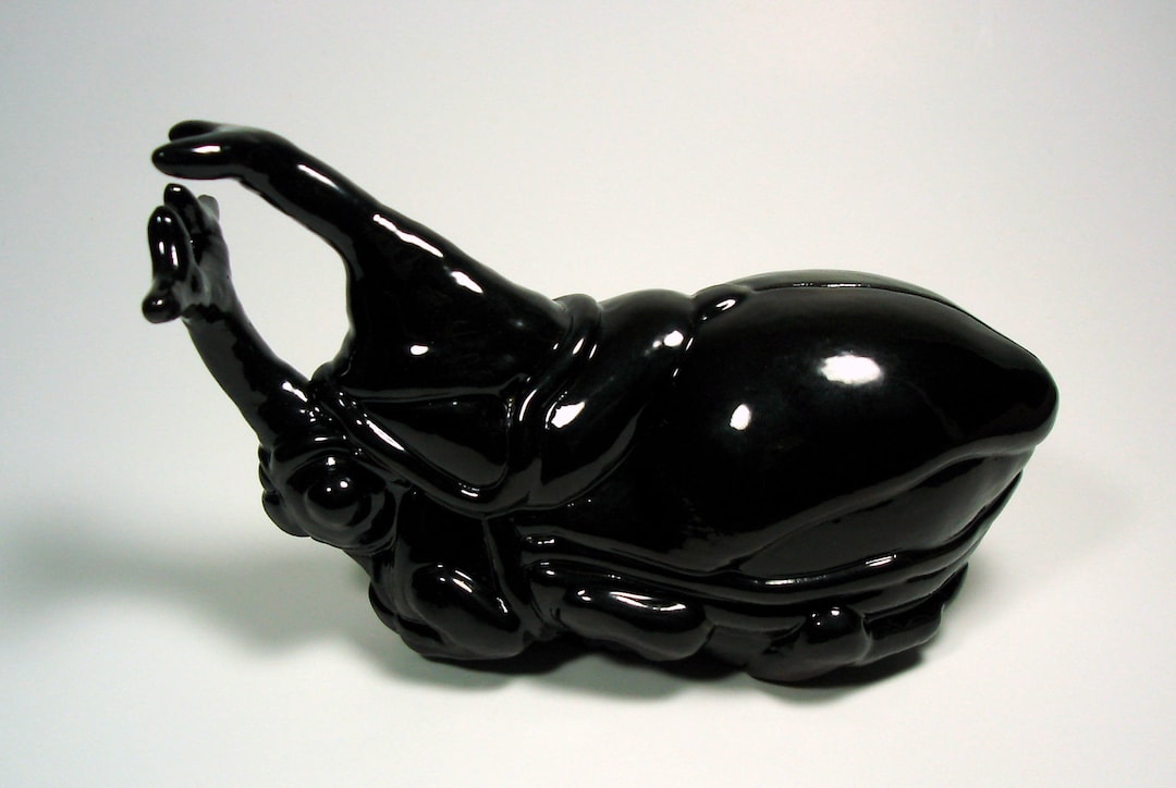 Ceramic Beetle Sculpture Ceramic Art Scarab Beetle Art - Etsy