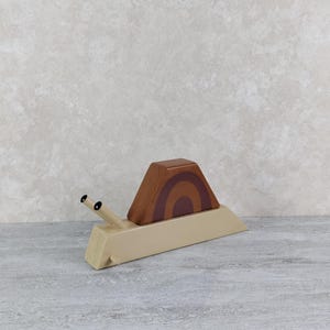 Wood Snail Figurine, Snail Sculpture, Handmade Snail, Snail Statue ...
