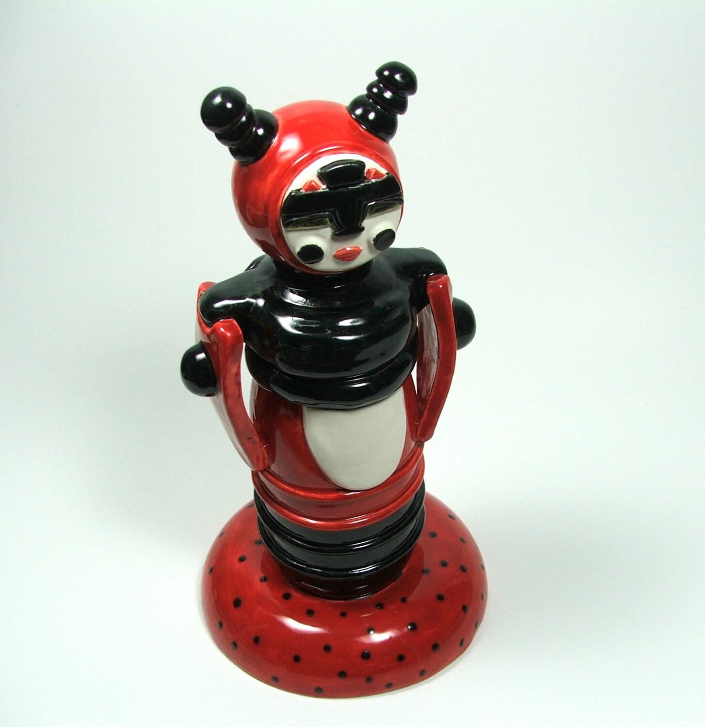 Ceramic Ladybug Sculpture, Ladybug Art, Ceramic Figurine, Shelf Sitter ...