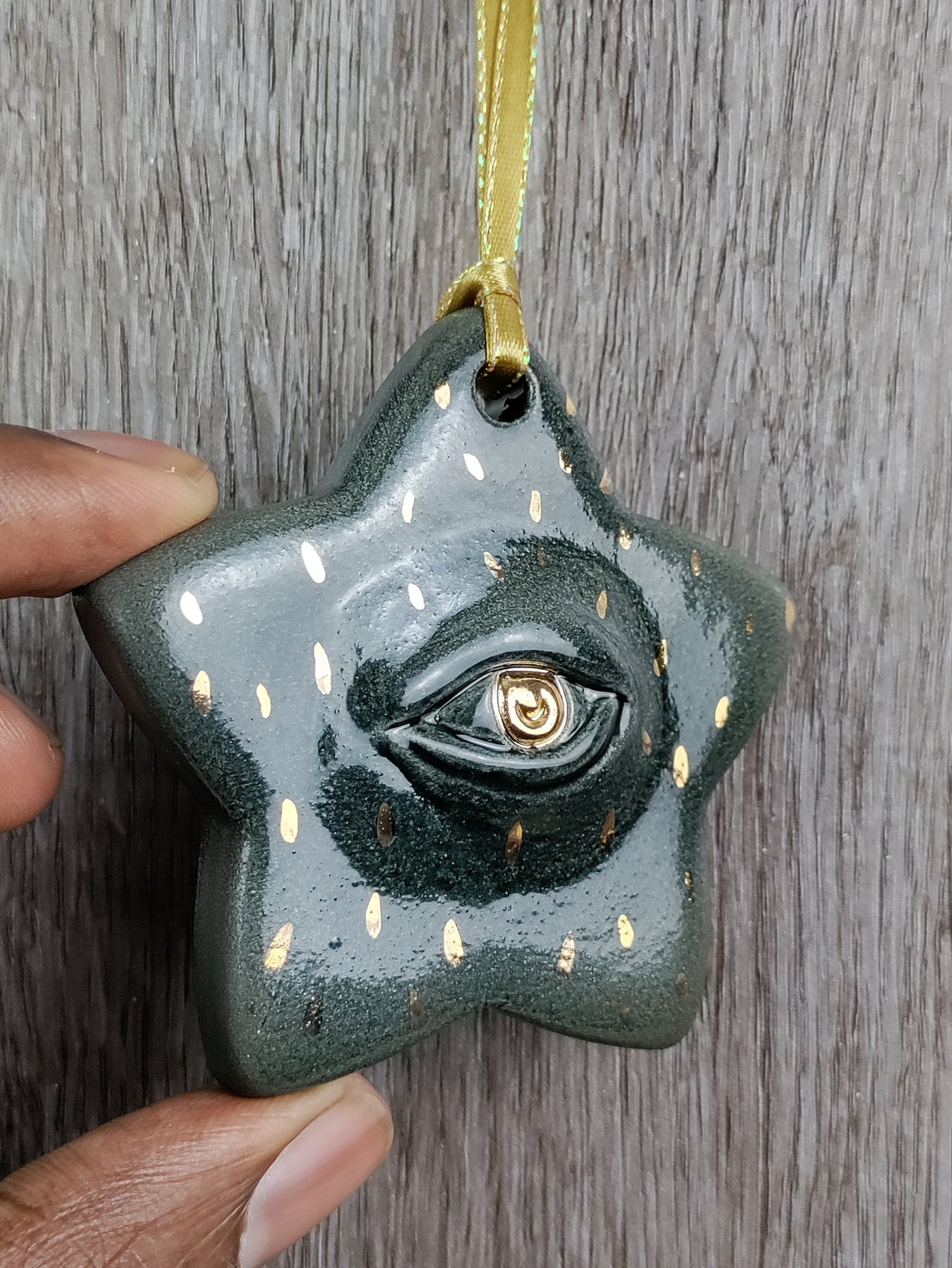 Ceramic Star Ornament, Handmade Ornament, Pottery Ornament, Unique ...