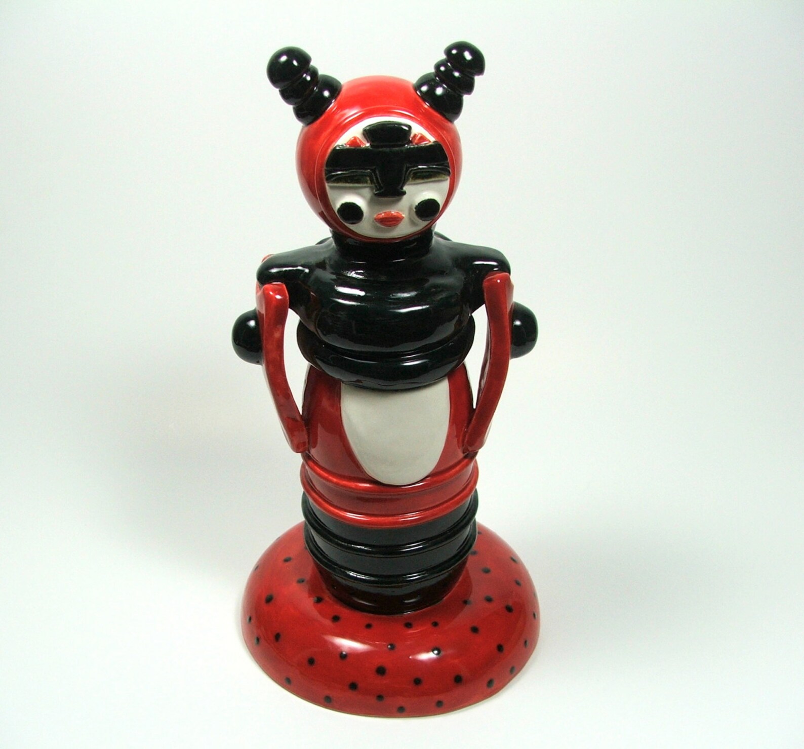 Ceramic Ladybug Sculpture, Ladybug Art, Ceramic Figurine, Shelf Sitter ...
