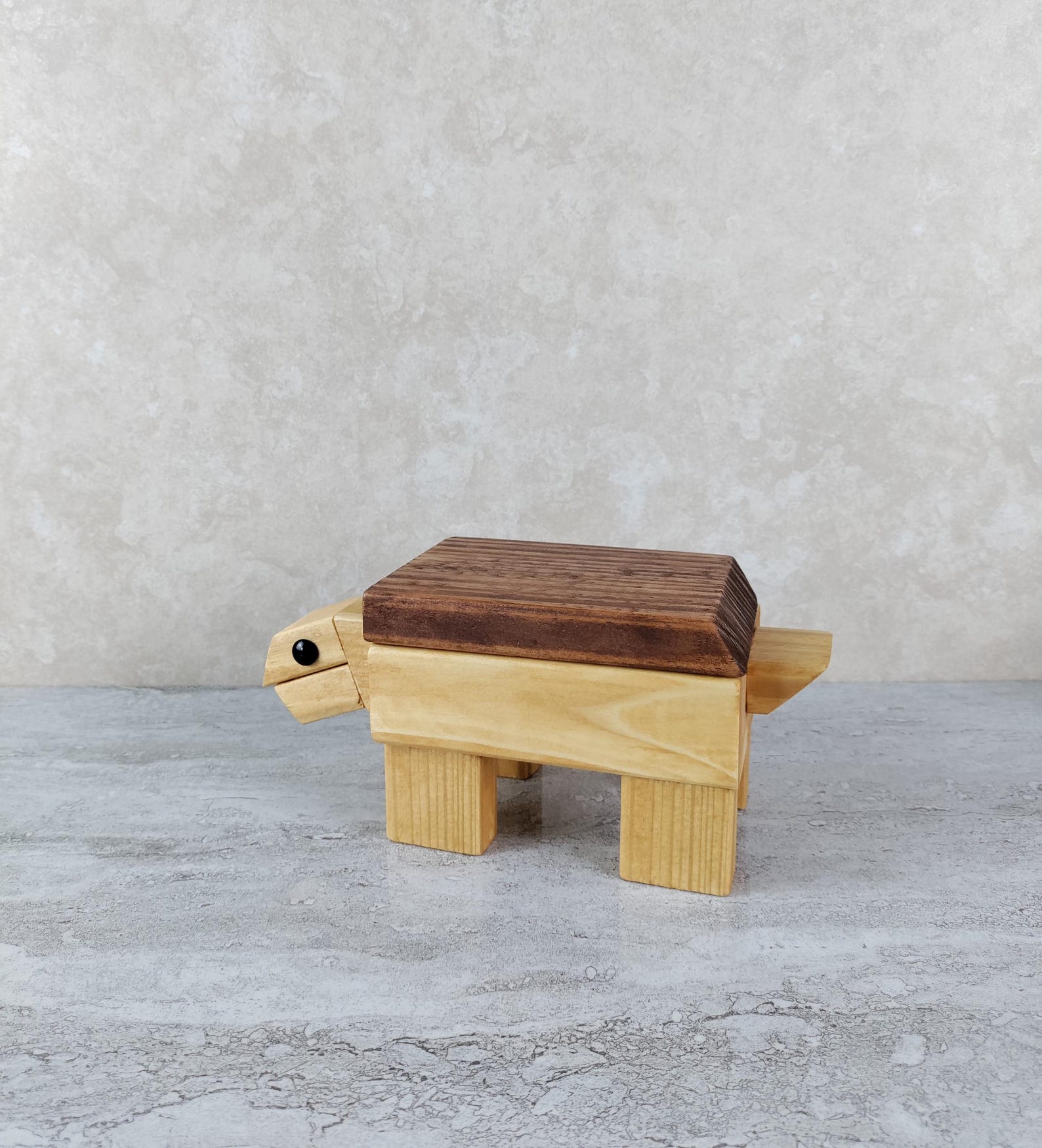 Small Tortoise Wood Riser, Wood Plant Stand, Wood Pedestal, Display ...