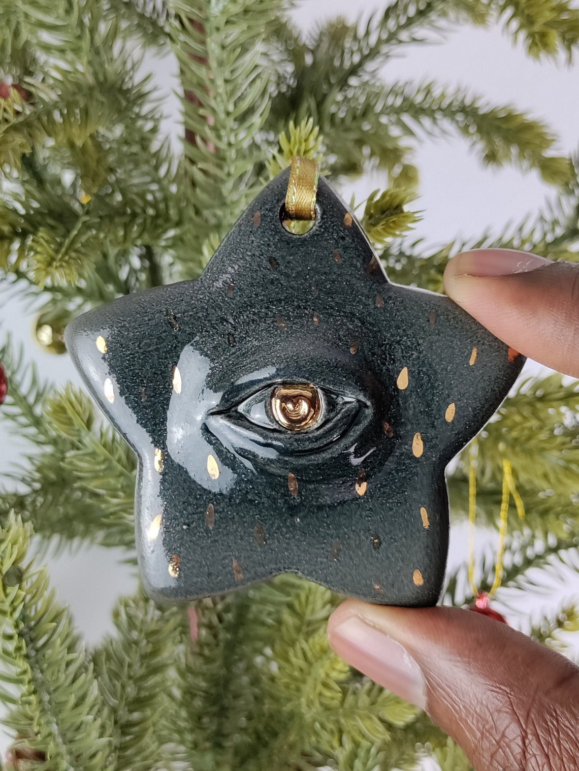 Ceramic Star Ornament, Handmade Ornament, Pottery Ornament, Unique ...