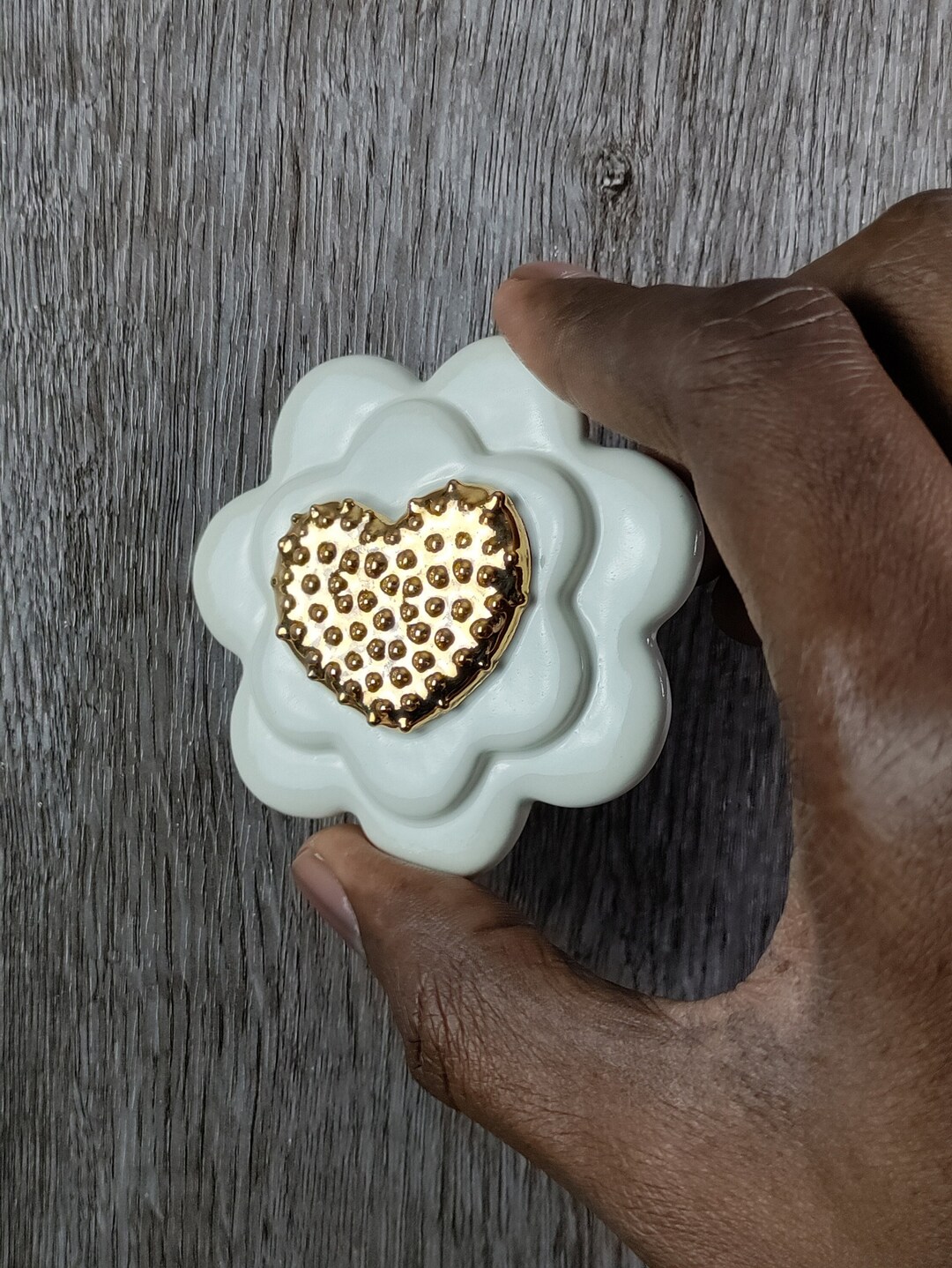 Ceramic Heart Wall Flower, Flower Wall Hanging, Handmade Flowers ...