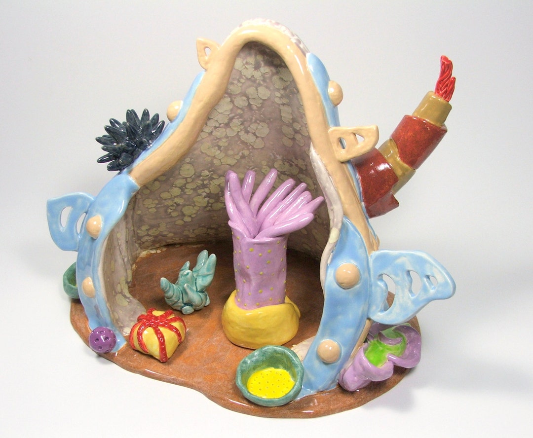 Ceramic Shell Sculpture, Clay Sculpture, Fine Art Ceramics, Sea Life ...