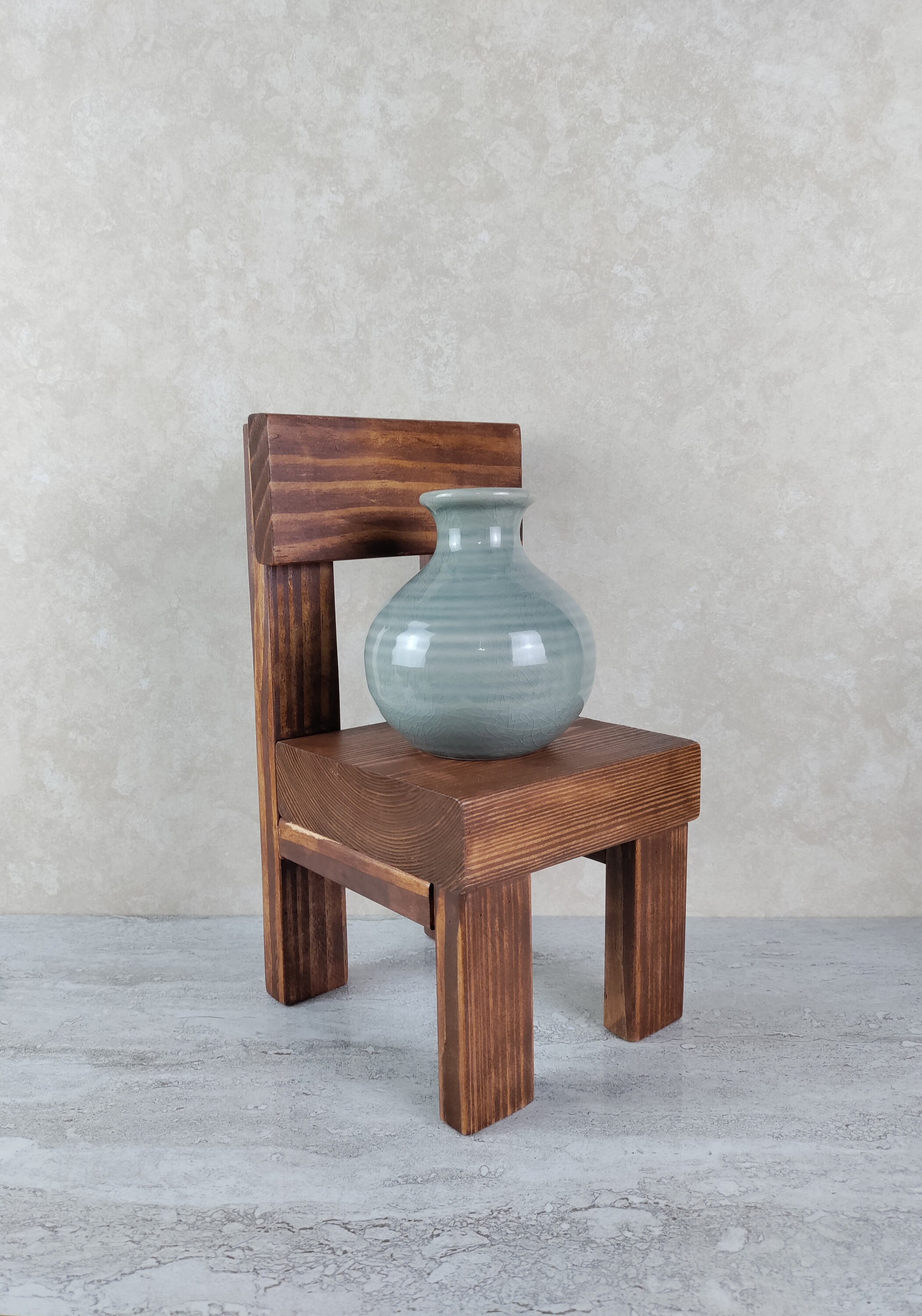 Chair Wood Riser, Wood Plant Stand, Wood Pedestal, Wood Display Stand ...