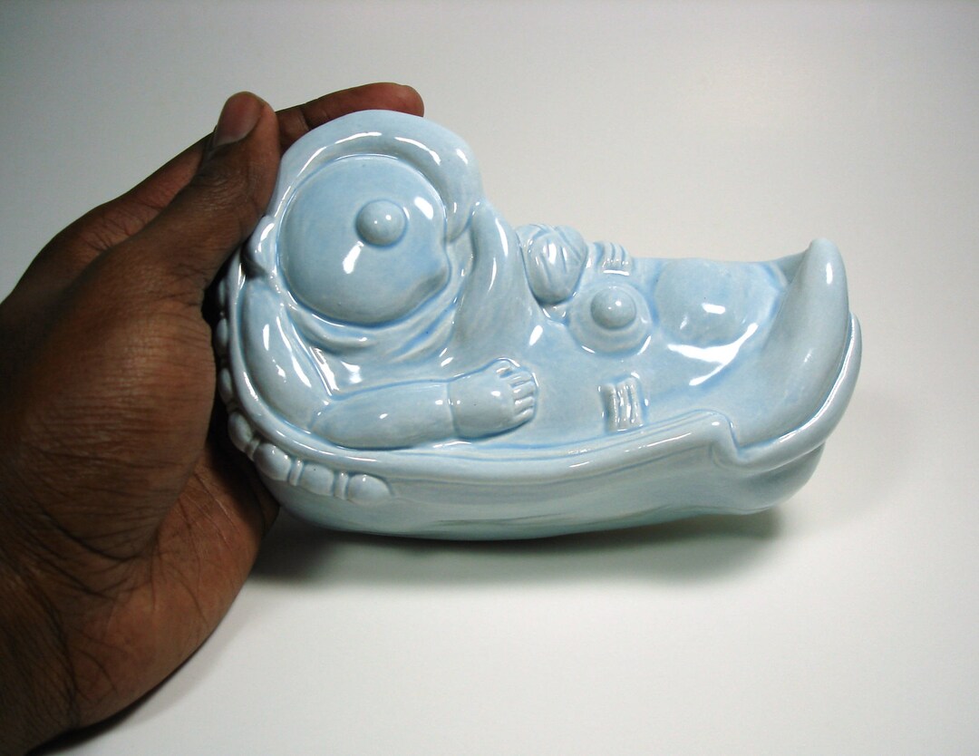 Ceramic Human Embryo, Baby Sculpture, Ceramic Art, Cubist Sculpture ...
