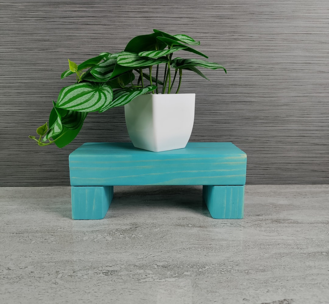 Decorative Wood Riser, Wood Plant Stand, Wood Pedestal, Wood Tray, Wood ...
