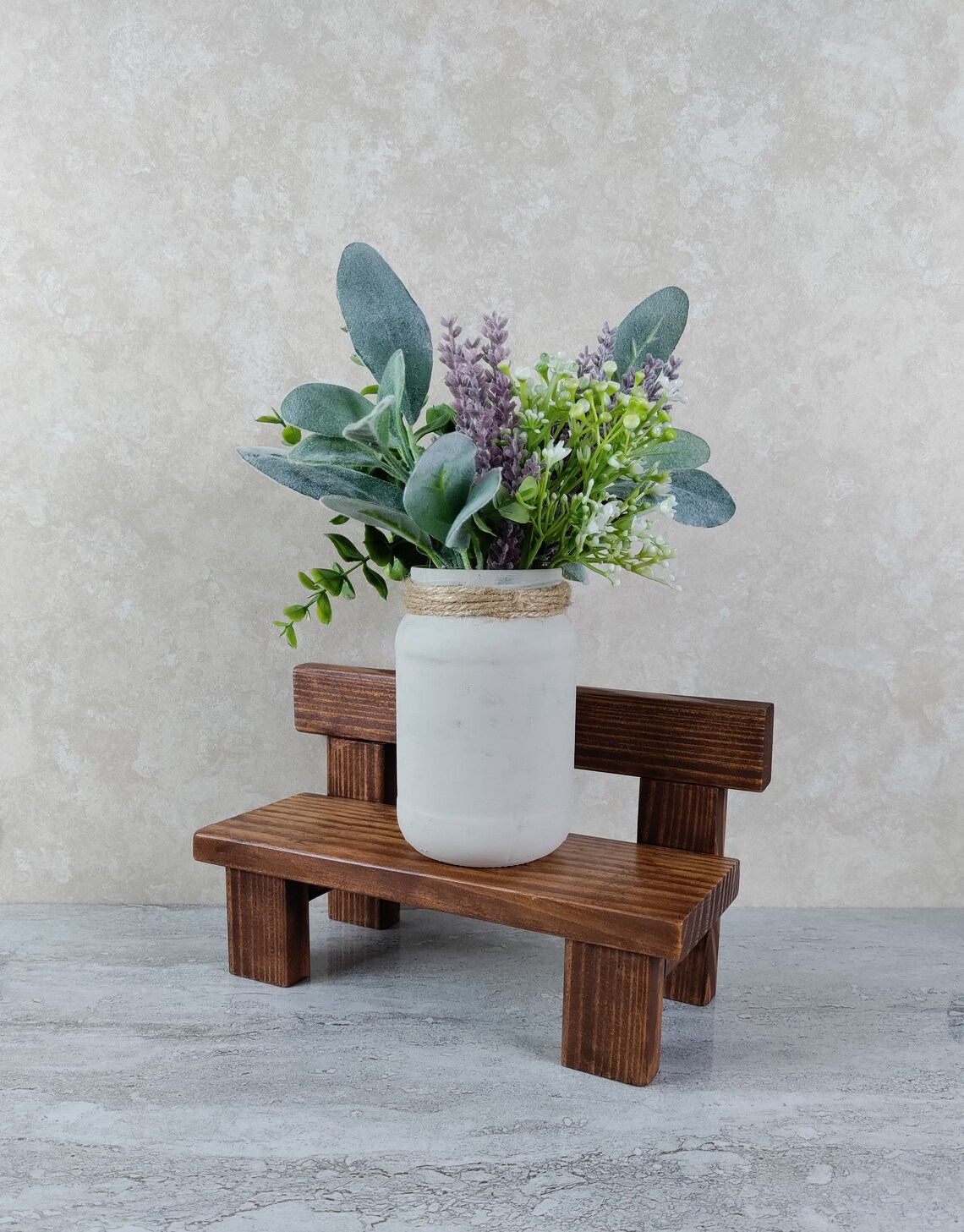 Bench Wood Riser, Wood Plant Stand, Wood Art Decor, Wood Pedestal, Wood ...