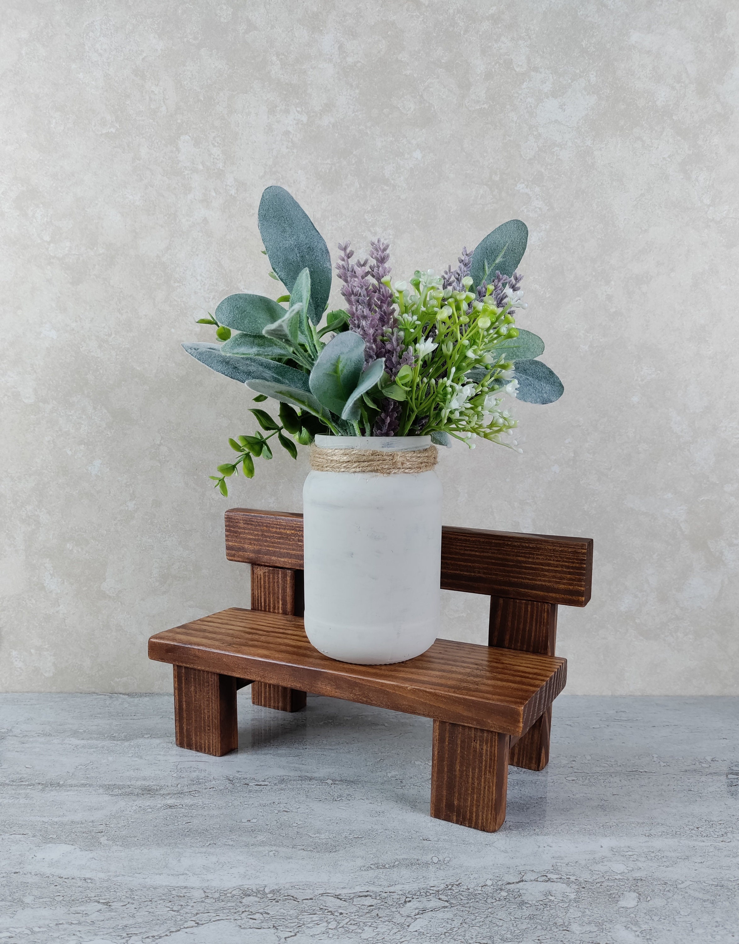 Bench Wood Riser, Wood Plant Stand, Decorative Wood Riser, Wood ...