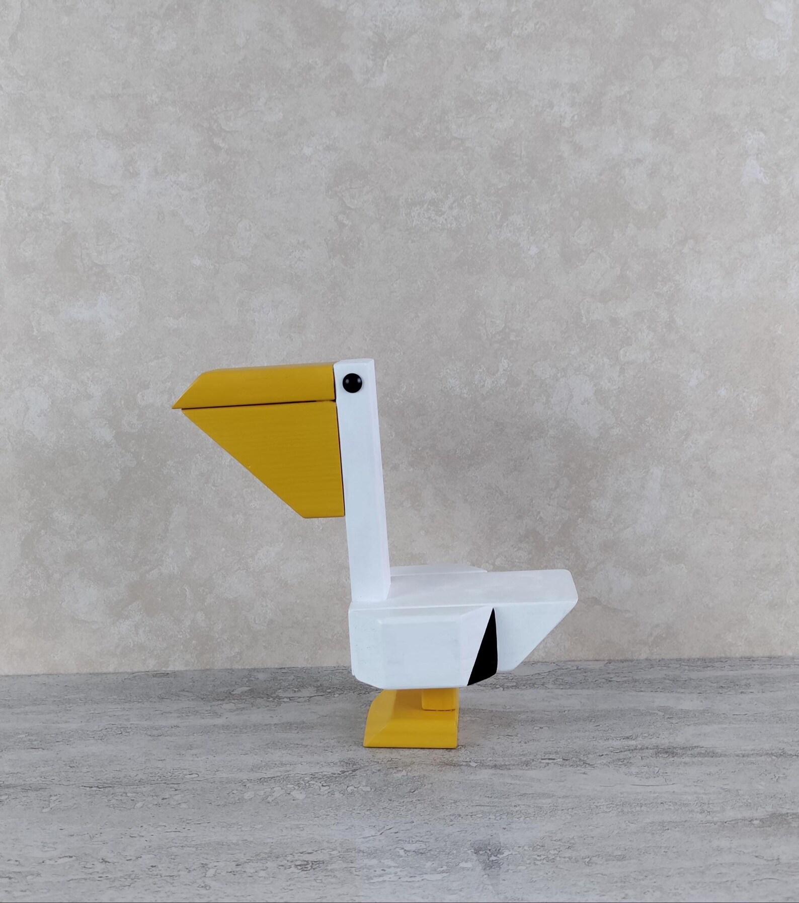 Wood Pelican Sculpture, Pelican Figurine, Pelican Art, Pelican Decor ...