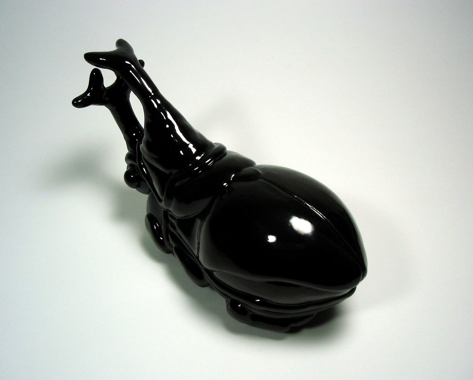 Ceramic Beetle Sculpture, Ceramic Art, Scarab Beetle Art, Horned Rhino ...